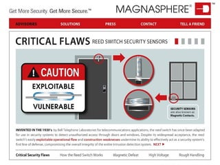 Magnasphere High Security Switch Technology | PPT