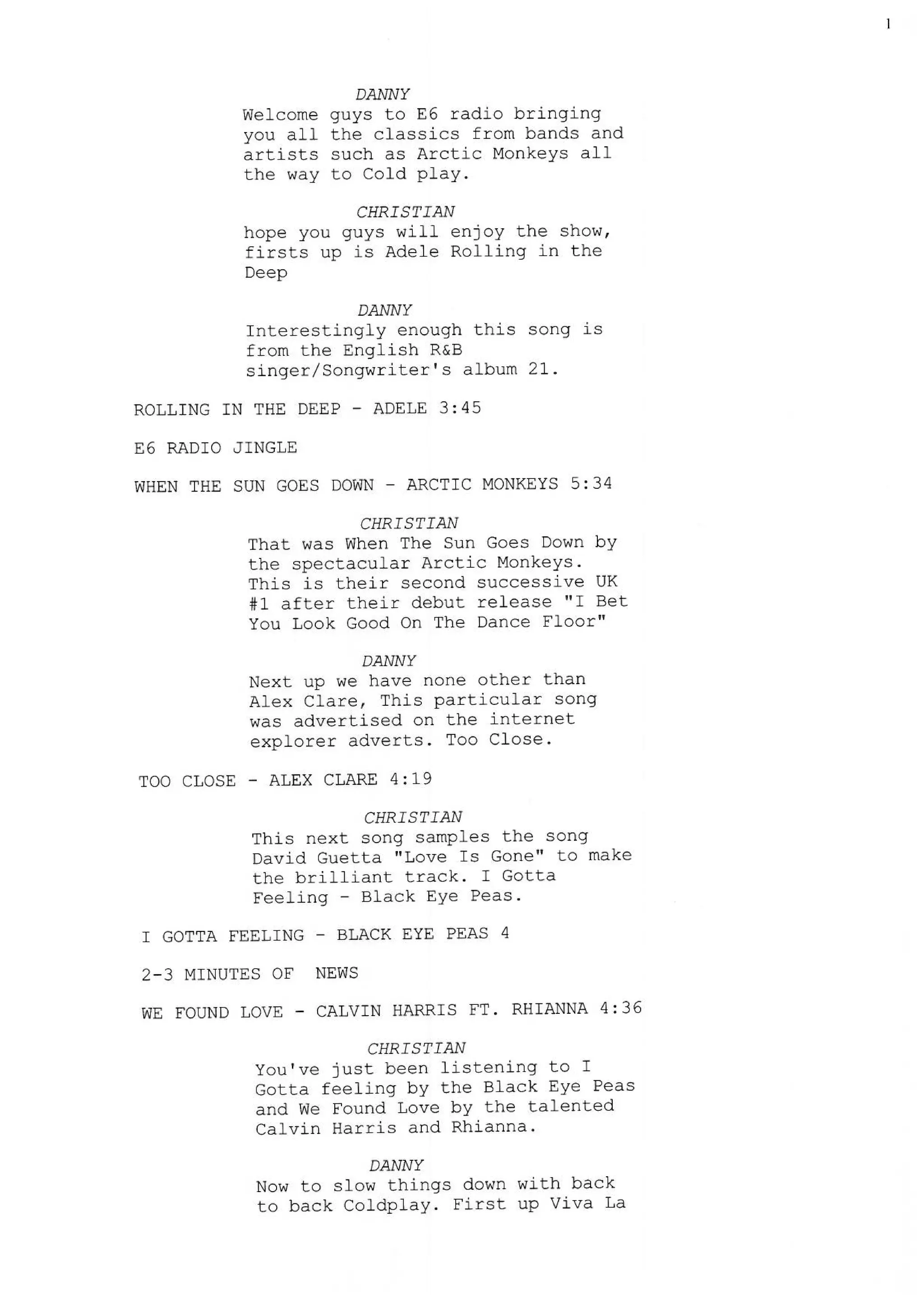 Radio script | PDF