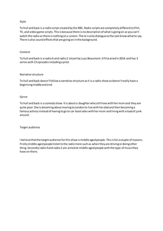 Radio script | DOCX | Television | Entertainment