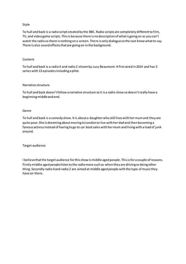 Radio script | DOCX | Television | Entertainment