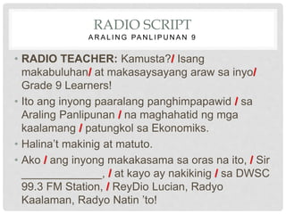 RADIO SCRIPT AP9 SESSION3.pptx