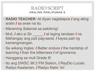 RADIO SCRIPT AP9 SESSION3.pptx