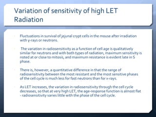 Radiosensitivity and cell age in mitotic cycle .pptx