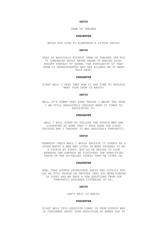 Radio show transcript | PDF