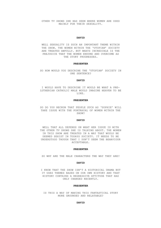 Radio show transcript | PDF