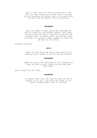 Radio show transcript | PDF