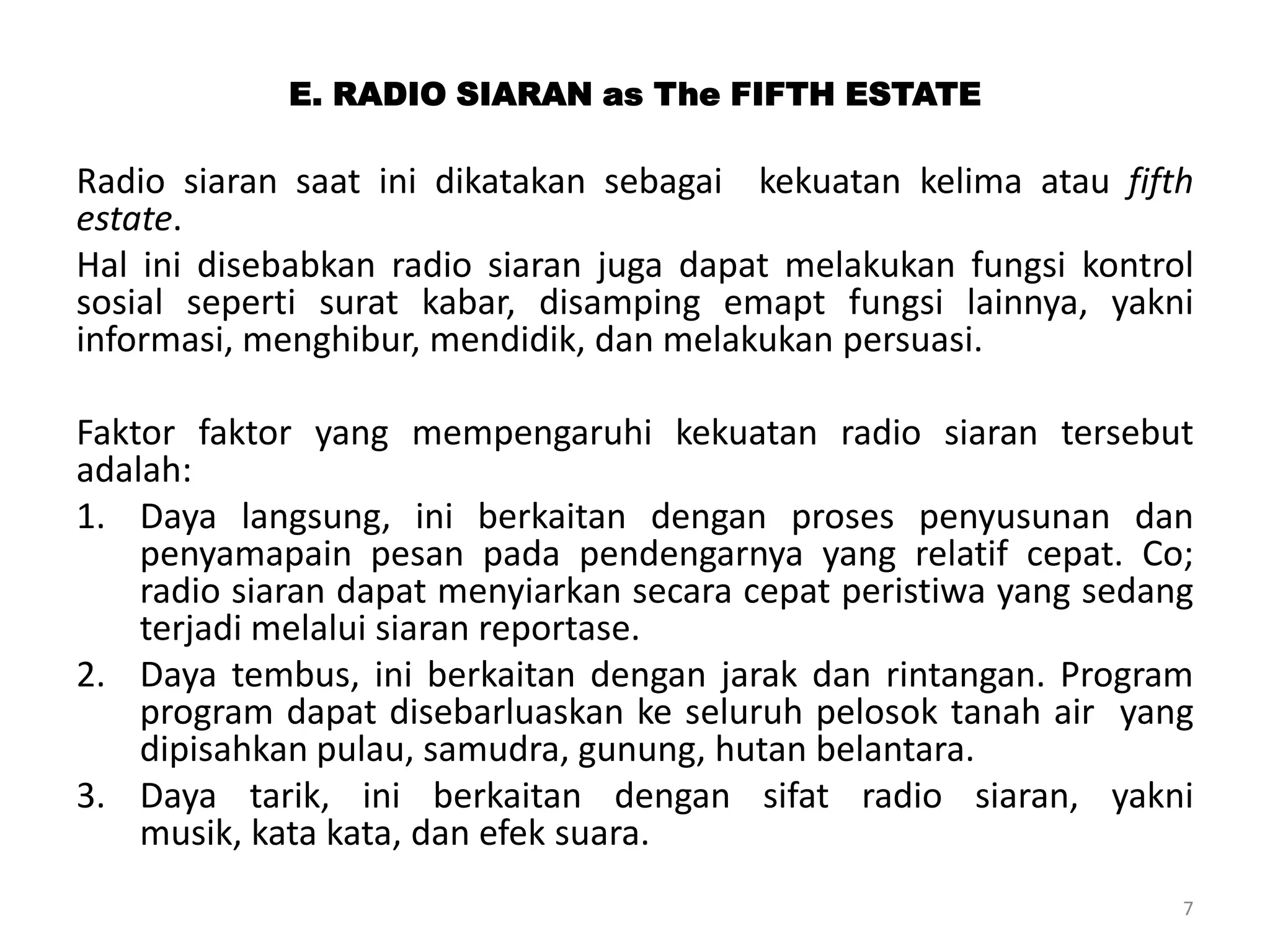 Radio siaran di indonesia | PPTX