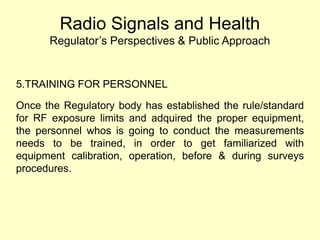 Radio signal health finalproject GSMA Training | PPTX | Medical Health