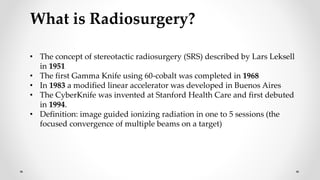 Radiosurgery for brain metastases | PPTX