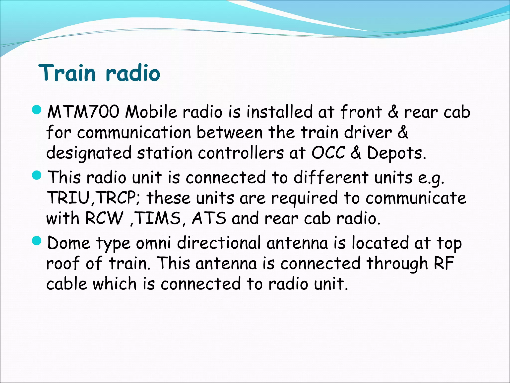 telecommunacation in`DMRC | PPT