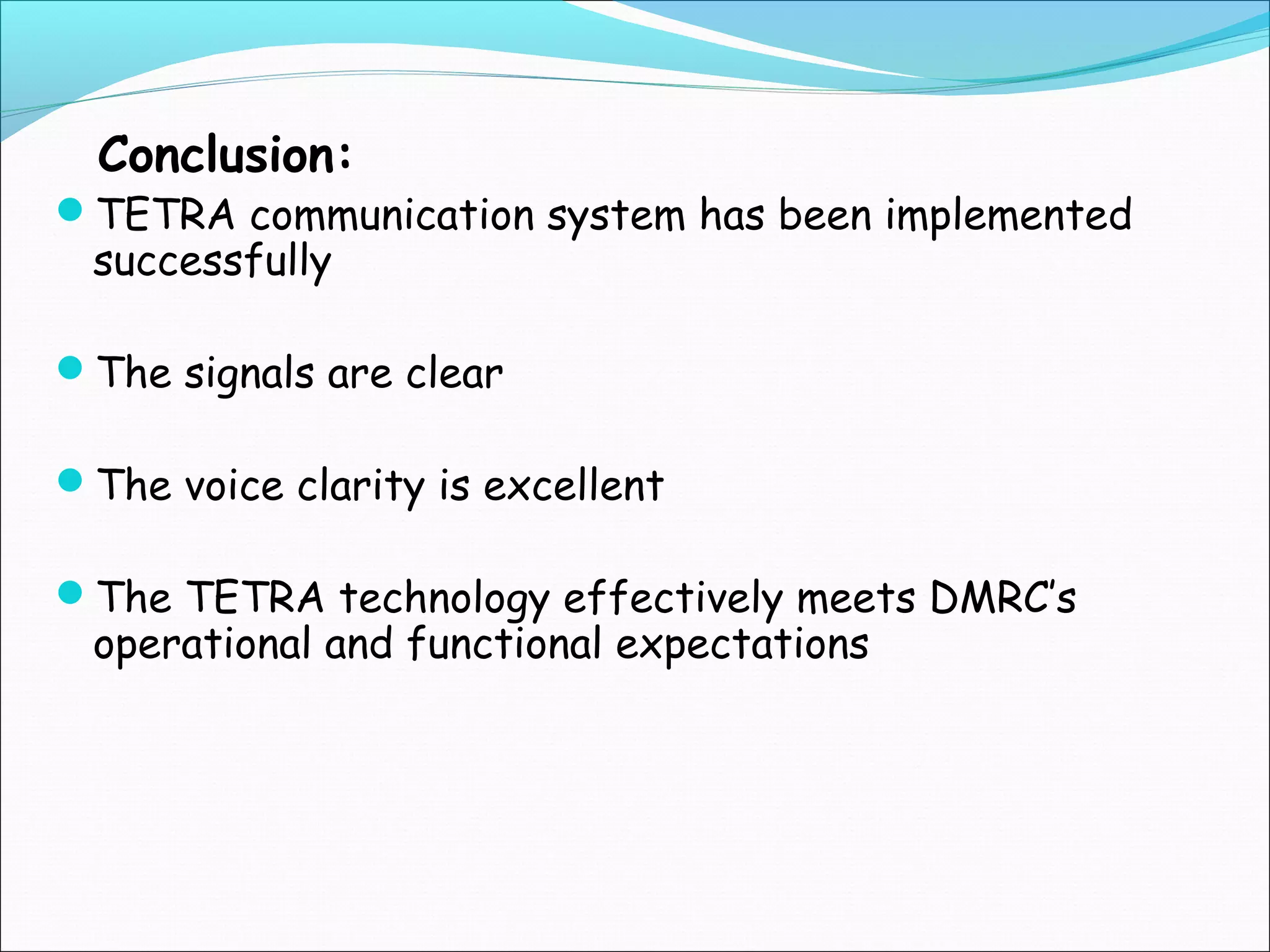 telecommunacation in`DMRC | PPT