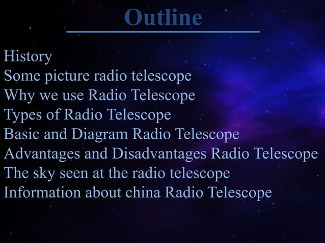 Radio telescope | PPT | Space and Astronomy | Science