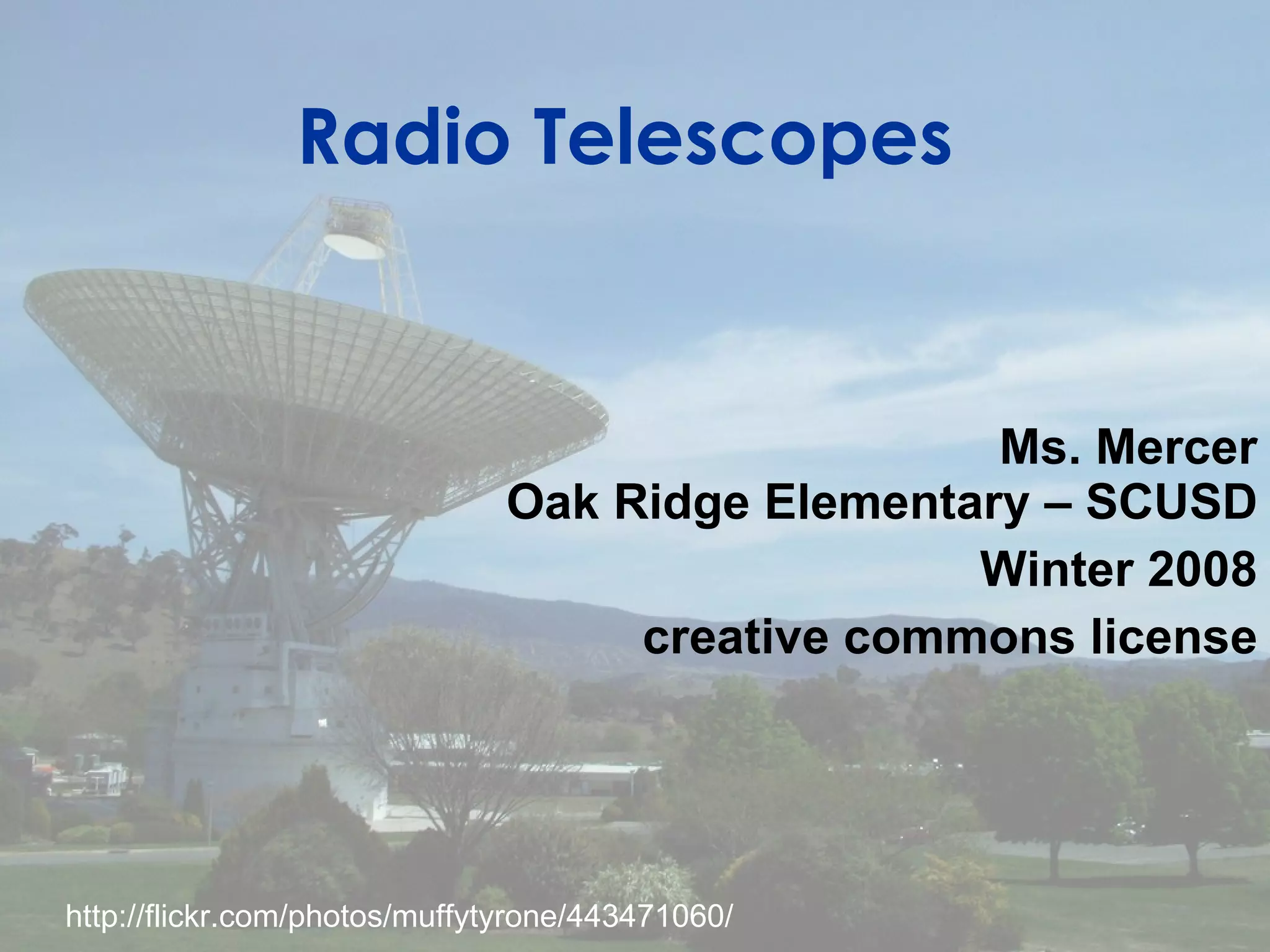 Radio Telescopes | PPT
