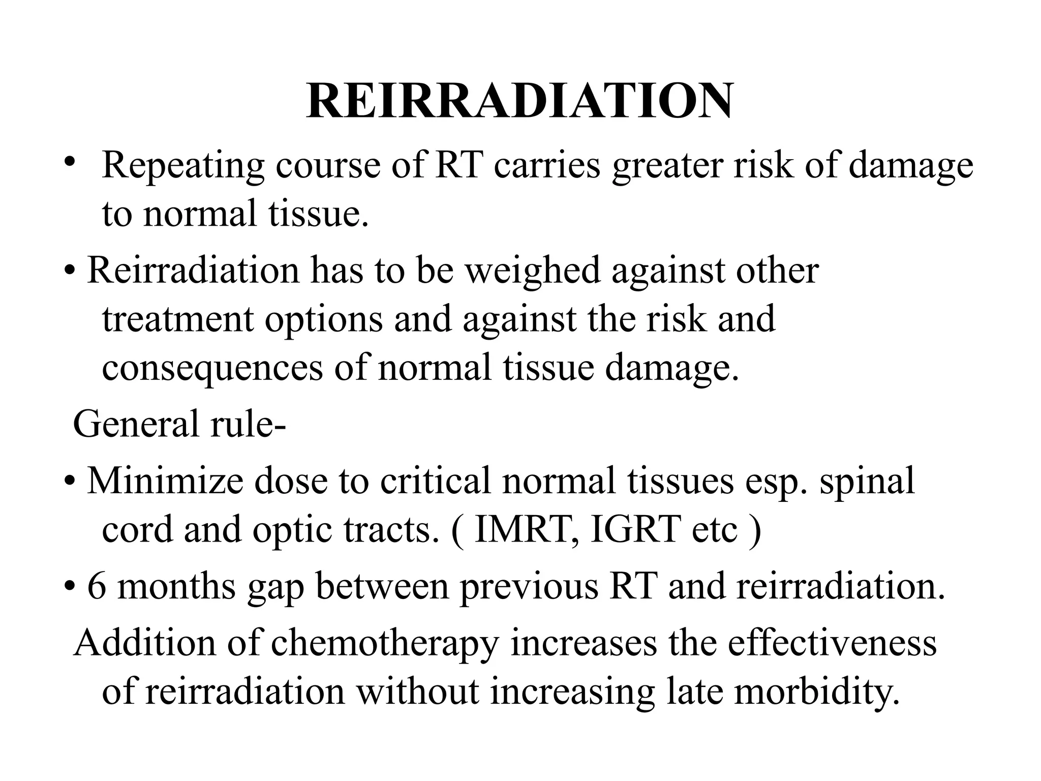 Radiotherapy indications and complications | PPTX