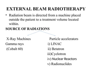 Radiotherapy indications and complications | PPTX