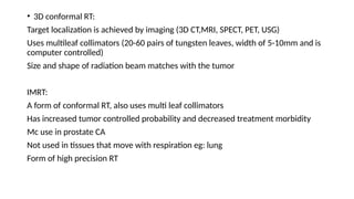 cancer radiotherapy: principles, types .pptx