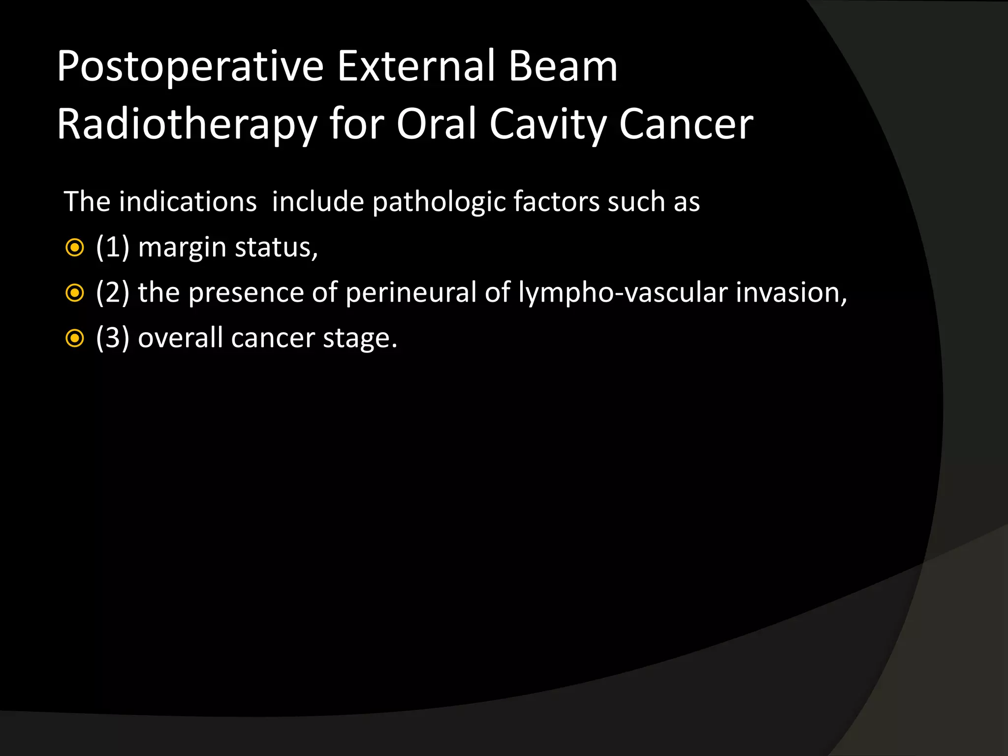 Radiotherapy and chemotherapy in Oral cancer management | PPTX