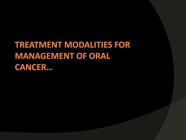 Radiotherapy and chemotherapy in Oral cancer management | PPTX | Dental ...