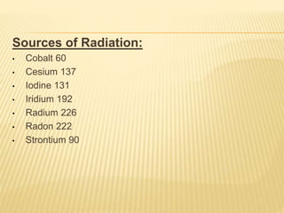 Radiotherapy and its safety precautions | PPTX