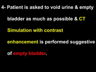 Radiotherapy for bladder cancer part ii | PPTX