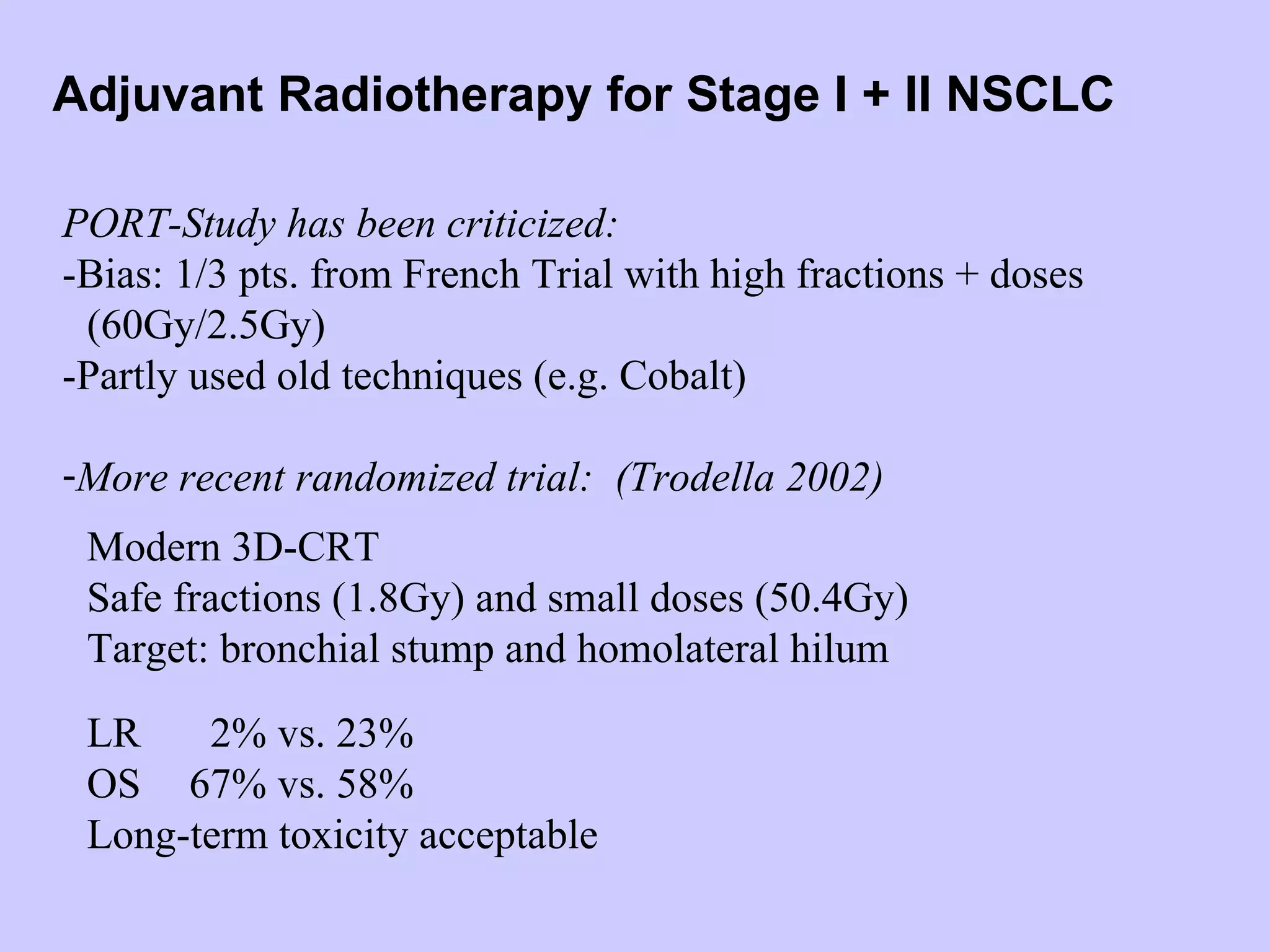 Radiotherapy For Non Small Cell Lung Cancer | PPT