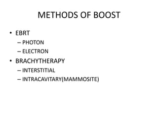 Radiotherapy in carcinoma breast | PPTX