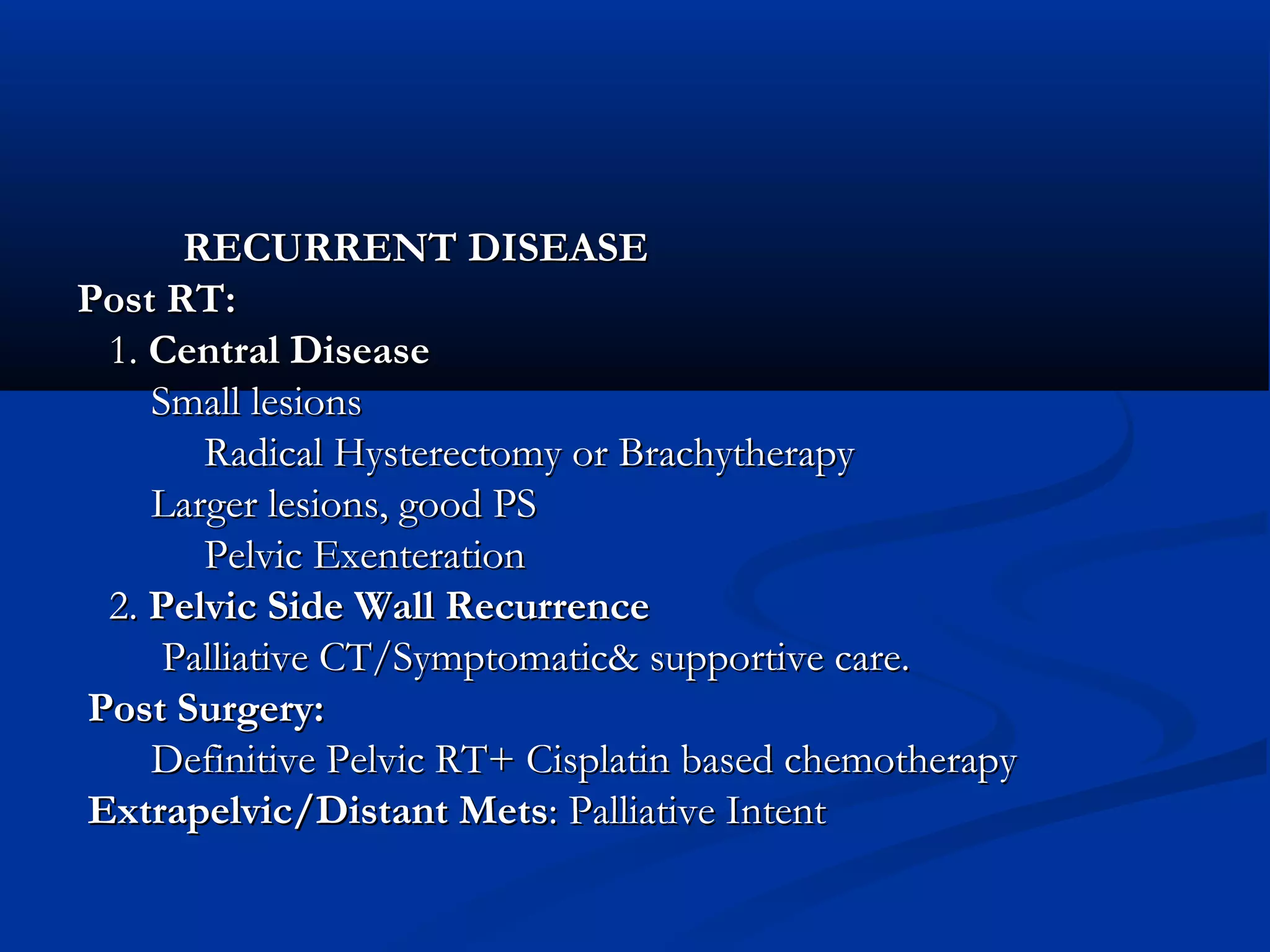Radiotherapy in carcinoma cervix | PPT