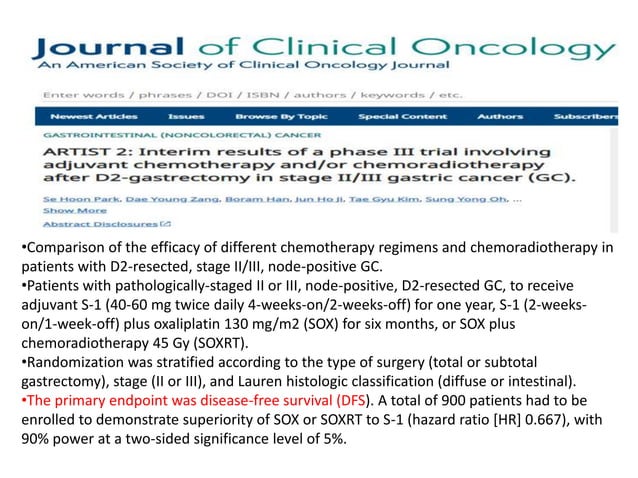 Radiotherapy in carcinoma stomach - current scenario | PPTX