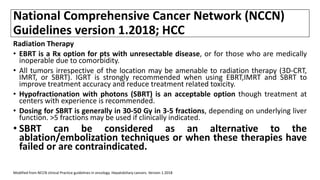 Role of Radiotherapy in HCC | PPTX