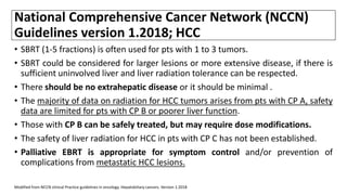 Role of Radiotherapy in HCC | PPTX