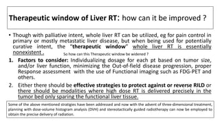 Radiotherapy in hepatocellular carcinomas | PPTX