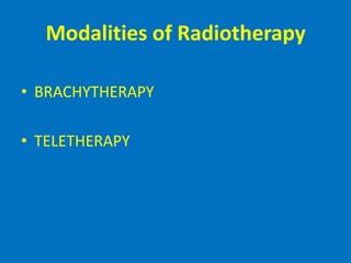 Radiotherapy of cervical cancer | PPTX