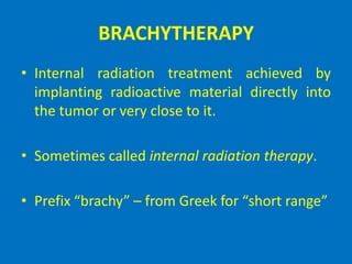Radiotherapy of cervical cancer | PPTX
