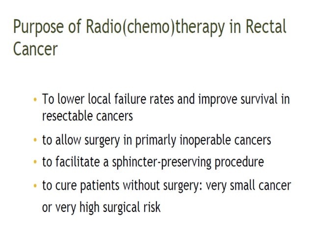Radiotherapy planning for rectal cancer ,2D updates! | PPTX | Cancer ...