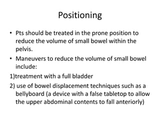 Radiotherapy planning for rectal cancer ,2D updates! | PPTX