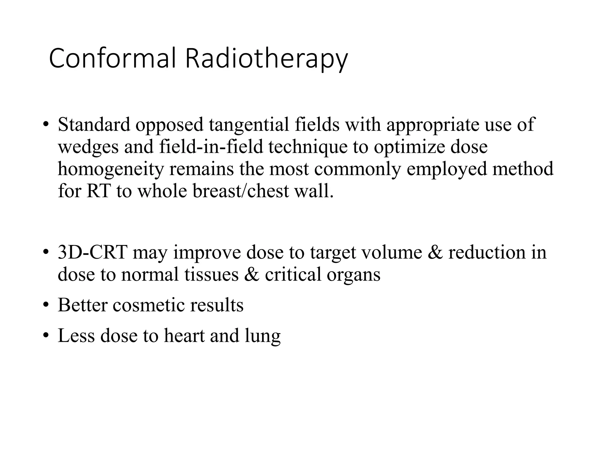 Radiotherapy techniques for Breast Cancer | PDF