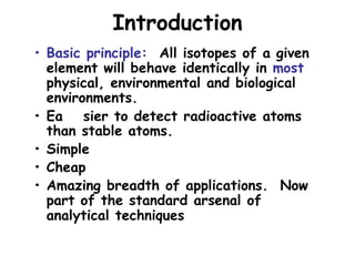 Radiotracers in Nuclear Chemistry Course.ppt