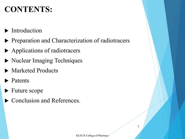 Radiotracers in pharmacy | PPTX | Chemistry | Science