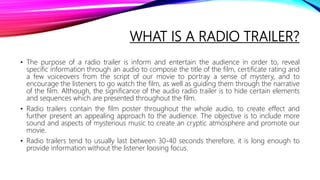Radio Trailer Research | PPT