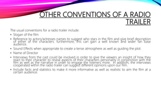 Radio Trailer Research | PPT