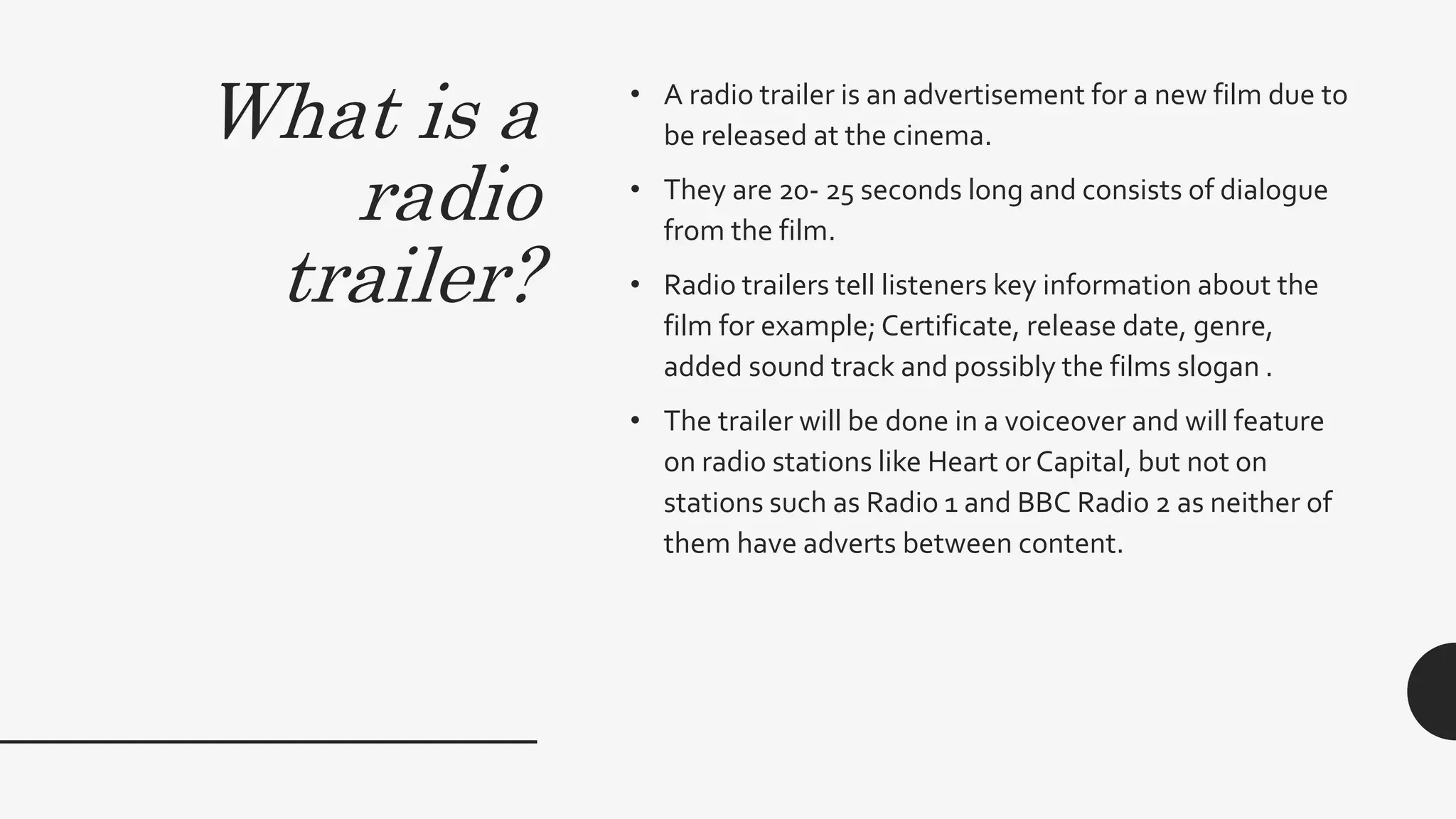 Radio trailers | PPT