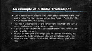 Radio Trailers | PPTX