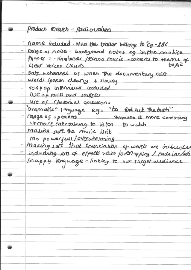 Radio trailers product research | PDF