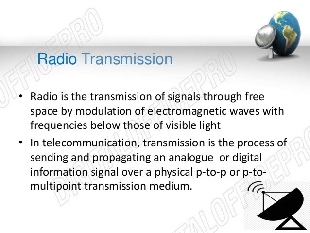 Radio Transmission(Networking Classes)
