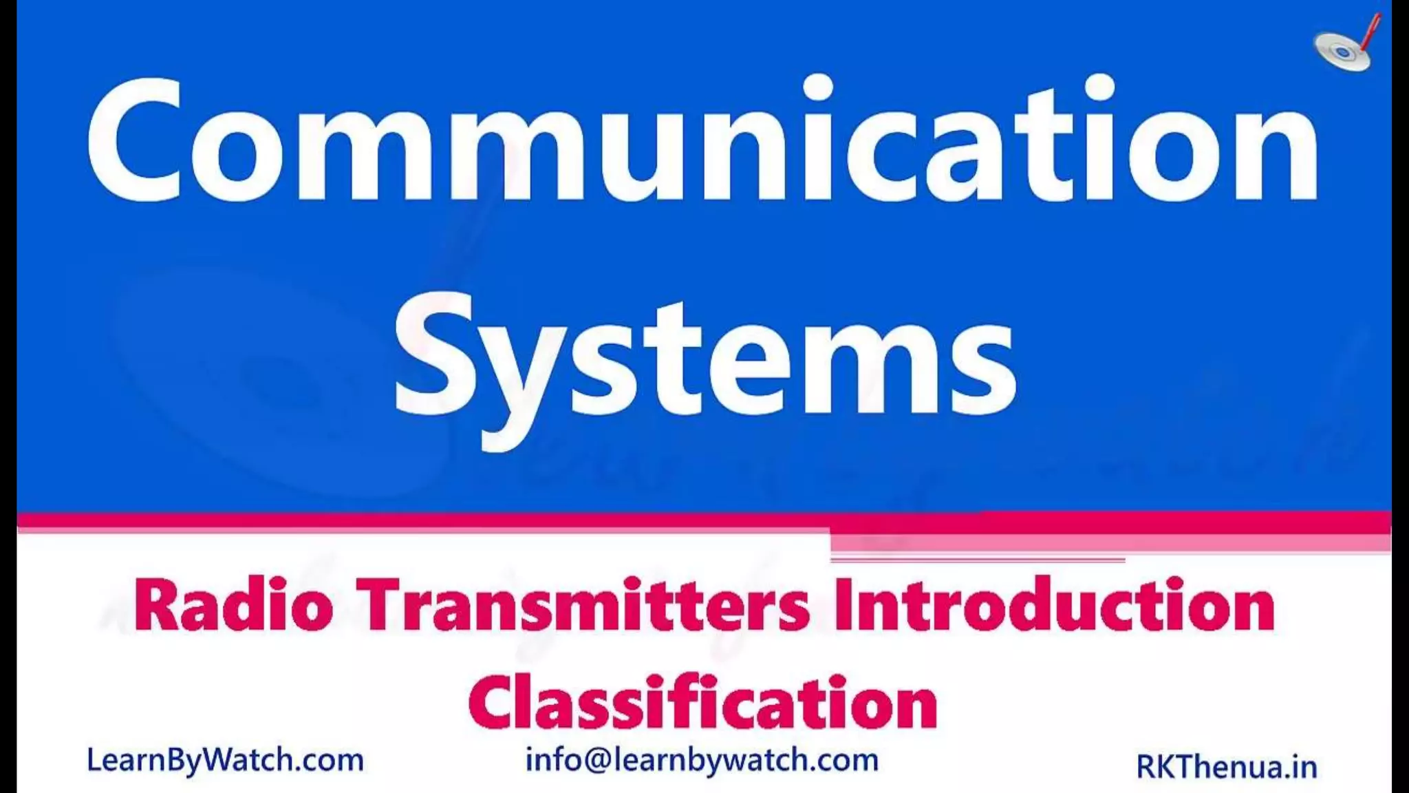 Radio transmitters introduction and classificaton | Communication ...
