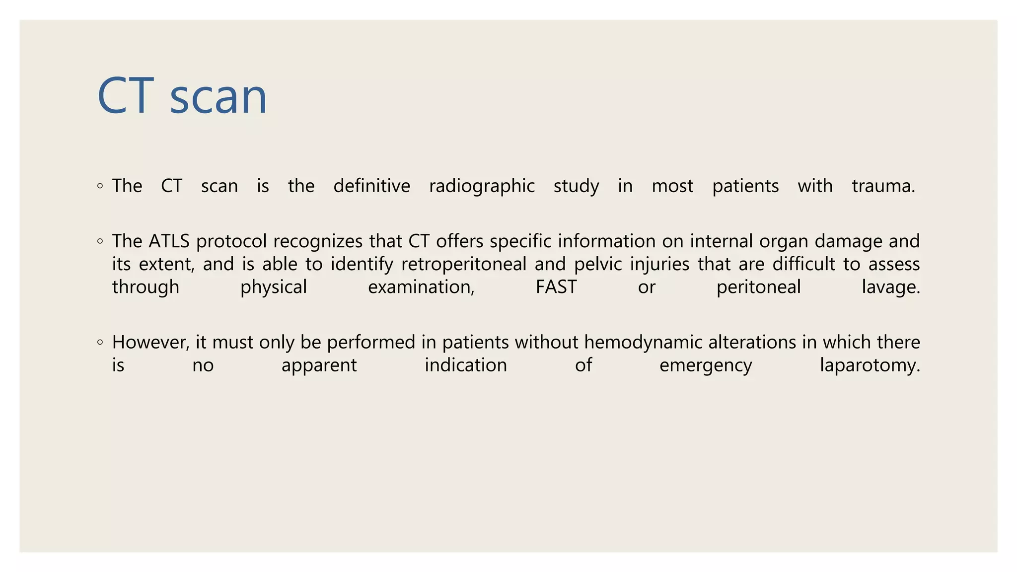 Radiology of trauma patients | PPTX