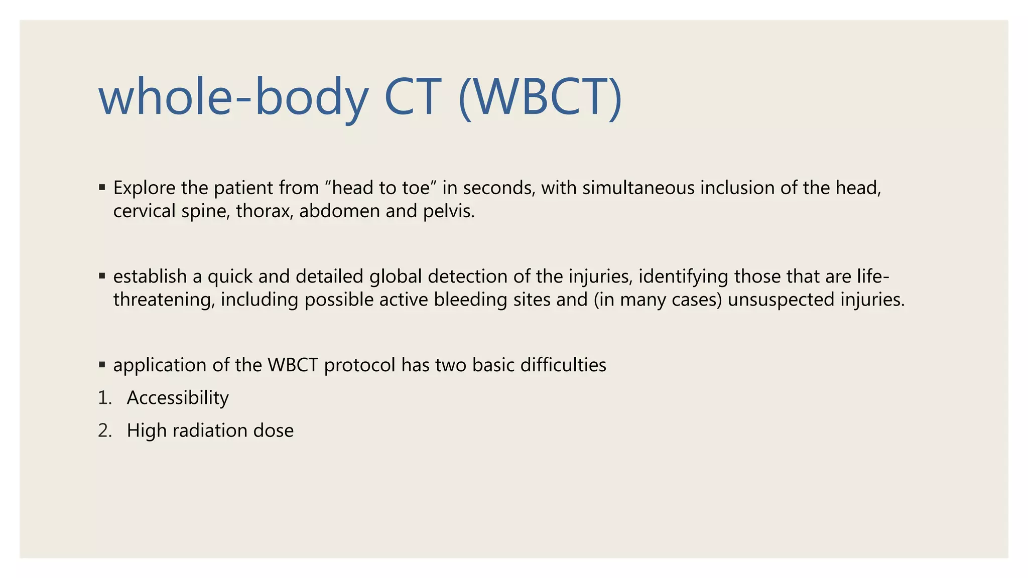 Radiology of trauma patients | PPTX
