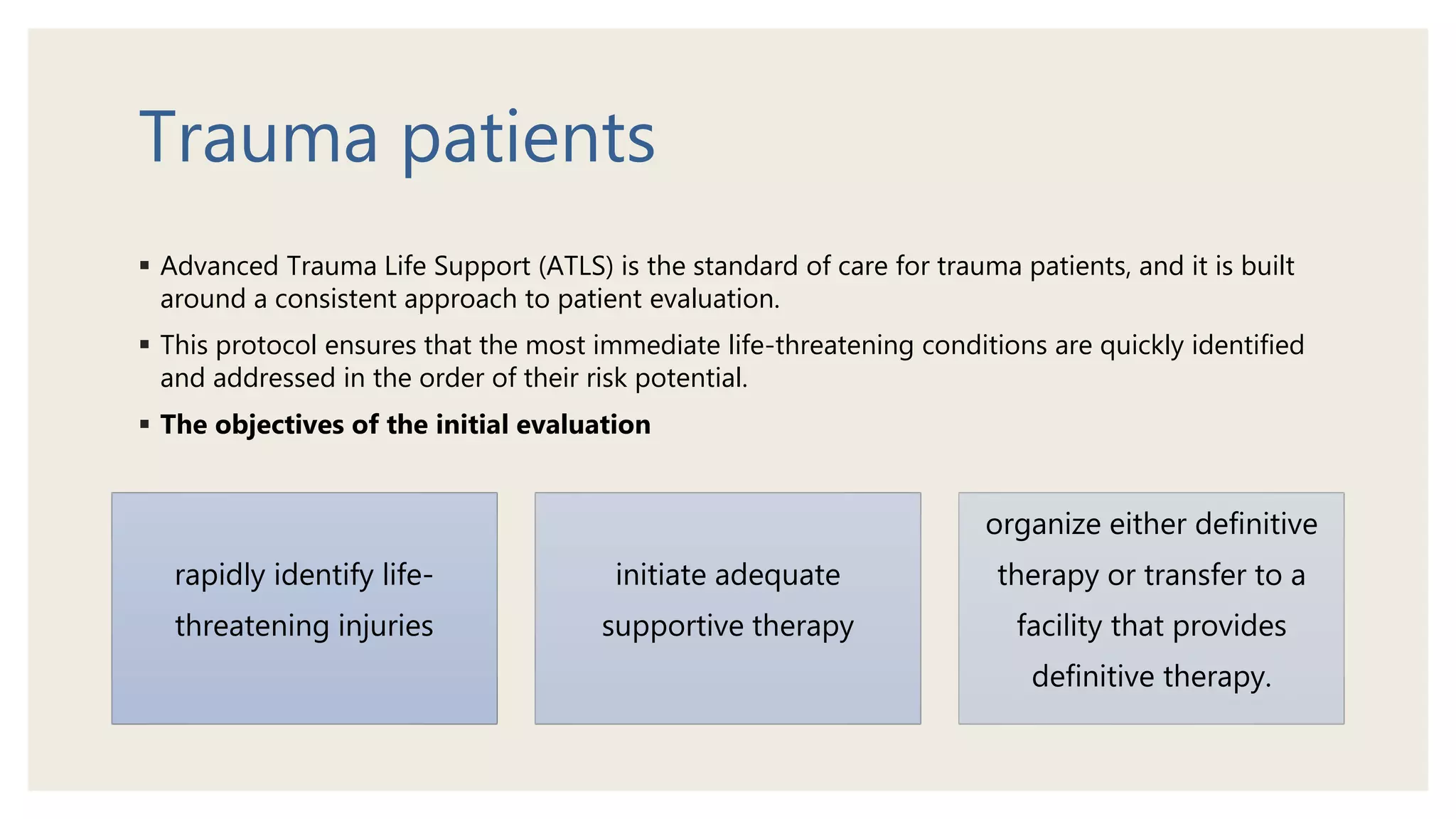 Radiology of trauma patients | PPTX