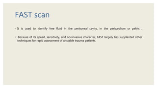 Radiology of trauma patients | PPTX