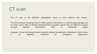 Radiology of trauma patients | PPTX